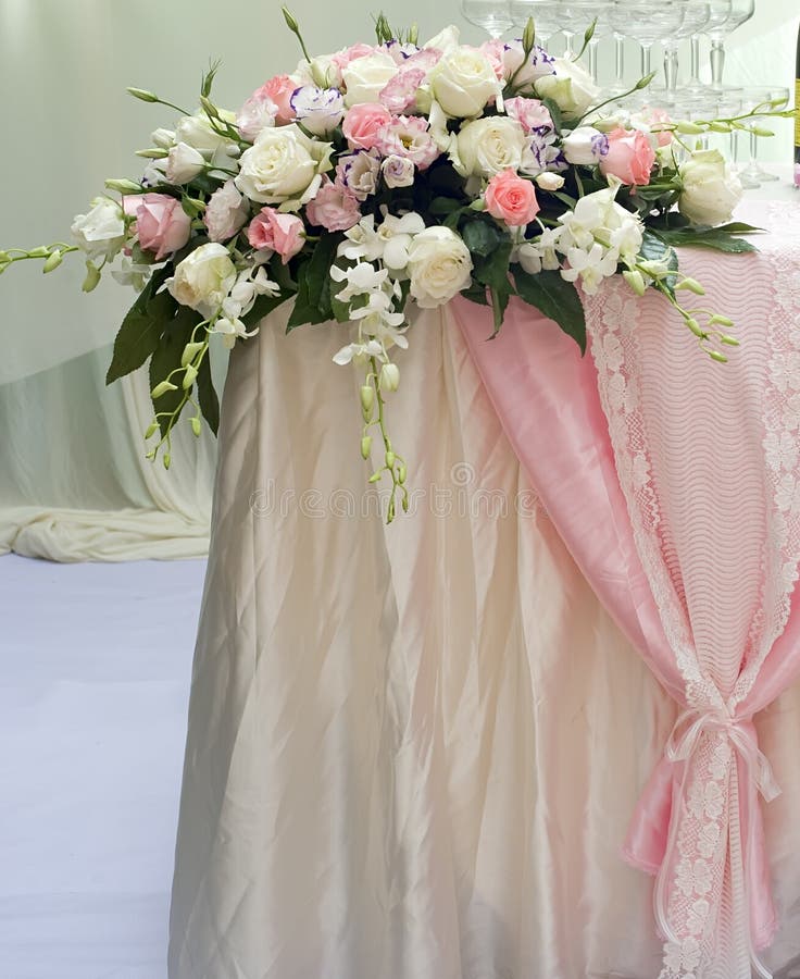Rose Flower on the Wedding. Stock Image - Image of married, celebration ...