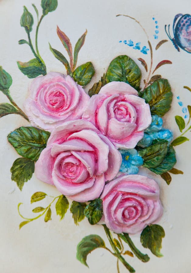 Rose Flower wood carving stock image. Image of closeup - 52726963