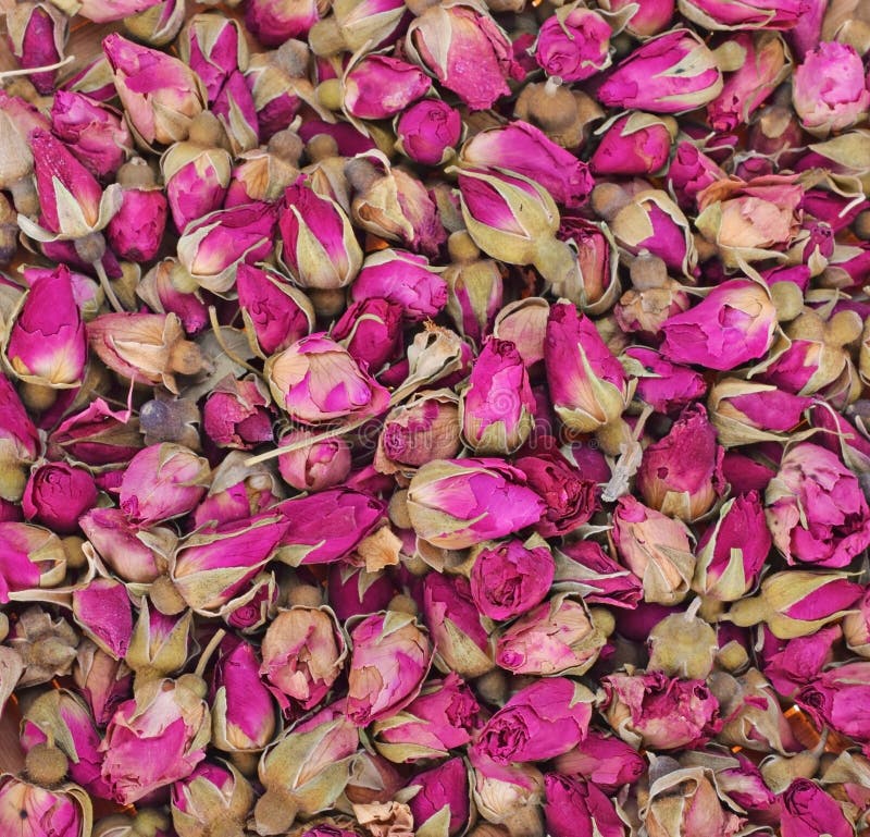Rose Flowers Spice. Isolated on Background Stock Image - Image of heap ...