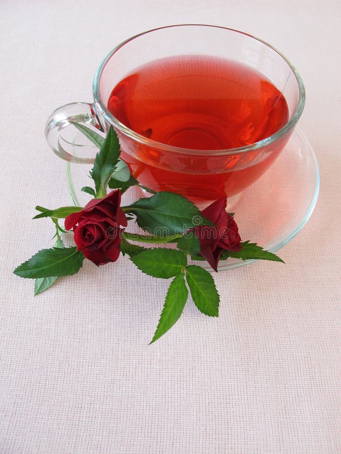 Rose flowers tea stock photo. Image of blossoms, fragrance - 43928848