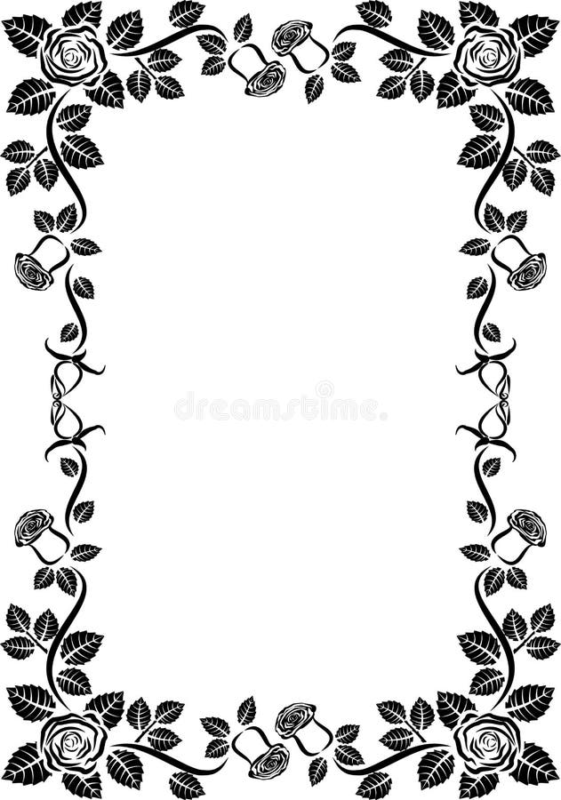 16+ Rose corner silhouette illustration Free Stock Photos - StockFreeImages