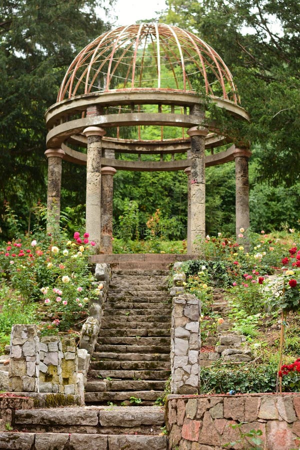Rose Garden Dome Structure on Rtanj Mountain Stock Image - Image of ...