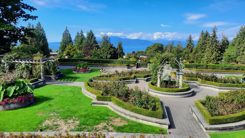 Rose Garden University of British Columbia Stock Image - Image of ...
