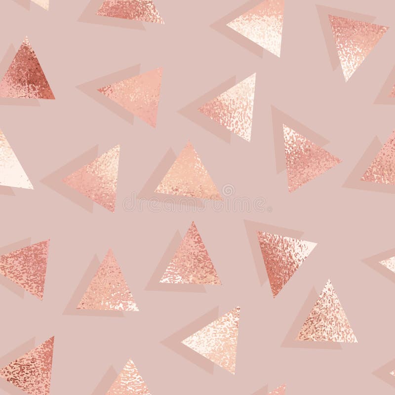 Rose Gold. Abstract Background with Triangles Stock Vector ...