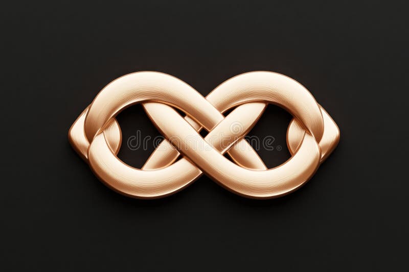 Rose Gold Infinity Knot Stock Illustrations – 70 Rose Gold Infinity ...
