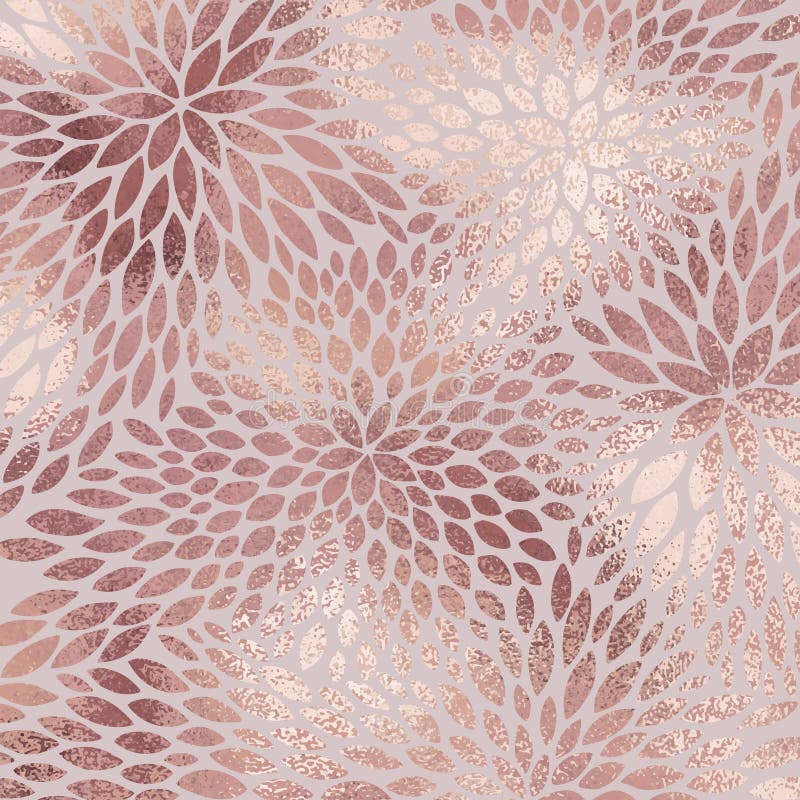 Rose Gold. Luxurious Vector Texture with an Abstract Pattern and ...