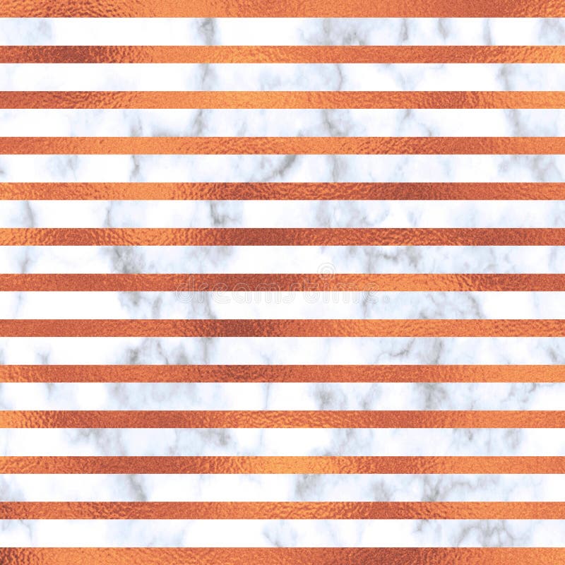 Rose Gold. Rose Gold on Marble Background. Decorative Vectorial Pattern ...