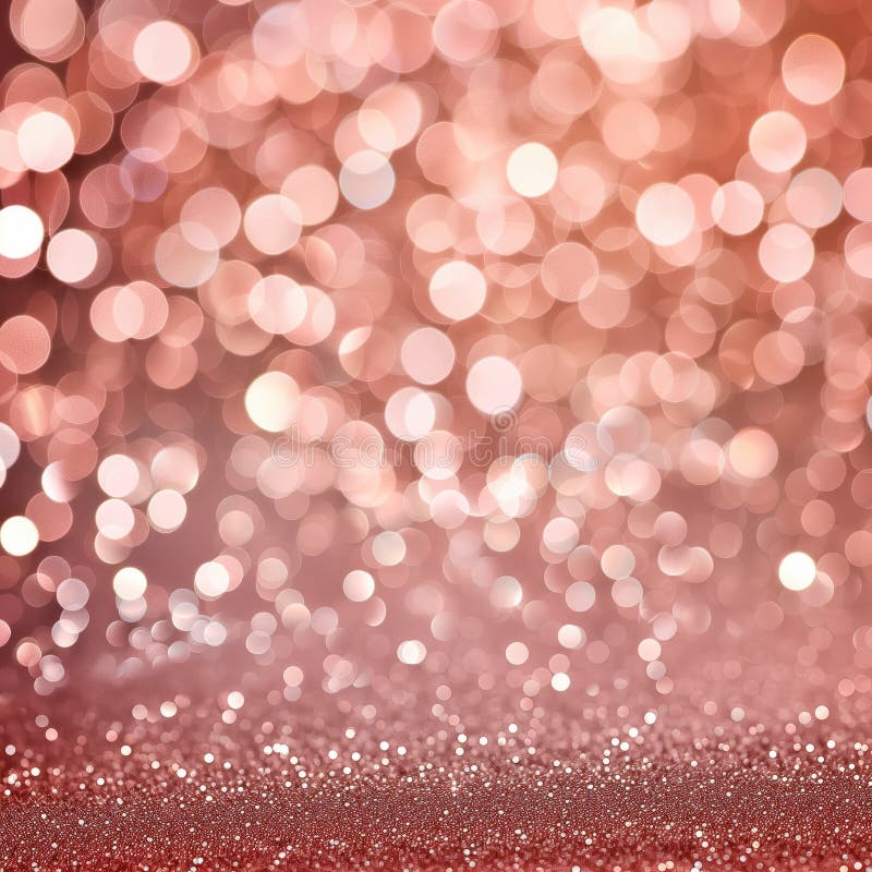 Rose Gold Sparkle Glitter Background. Stock Illustration - Illustration ...