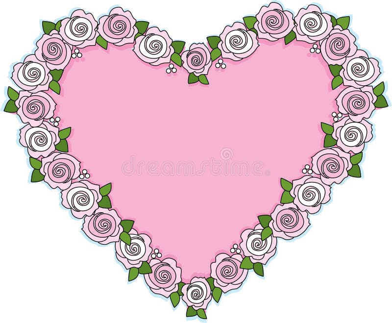 Golden Heart with Roses, Vecto Stock Vector - Illustration of gift ...