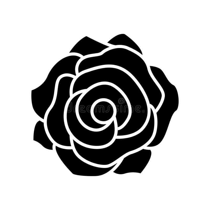 Rose Icon Vector Sign and Symbols on Trendy Design Stock Vector ...