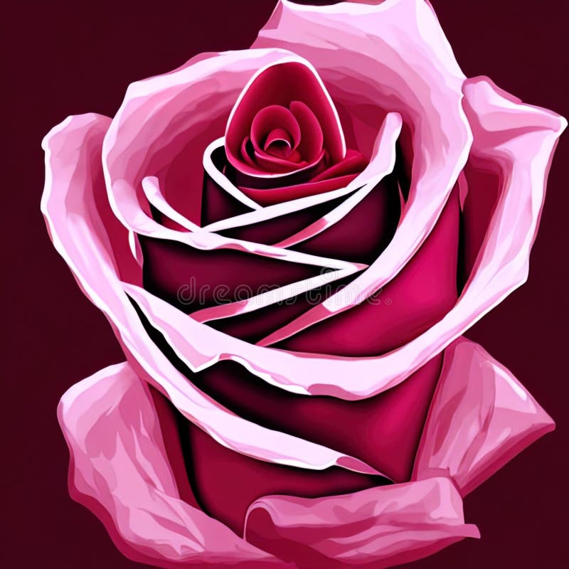 Rose Illustration stock illustration. Illustration of digital - 255247084
