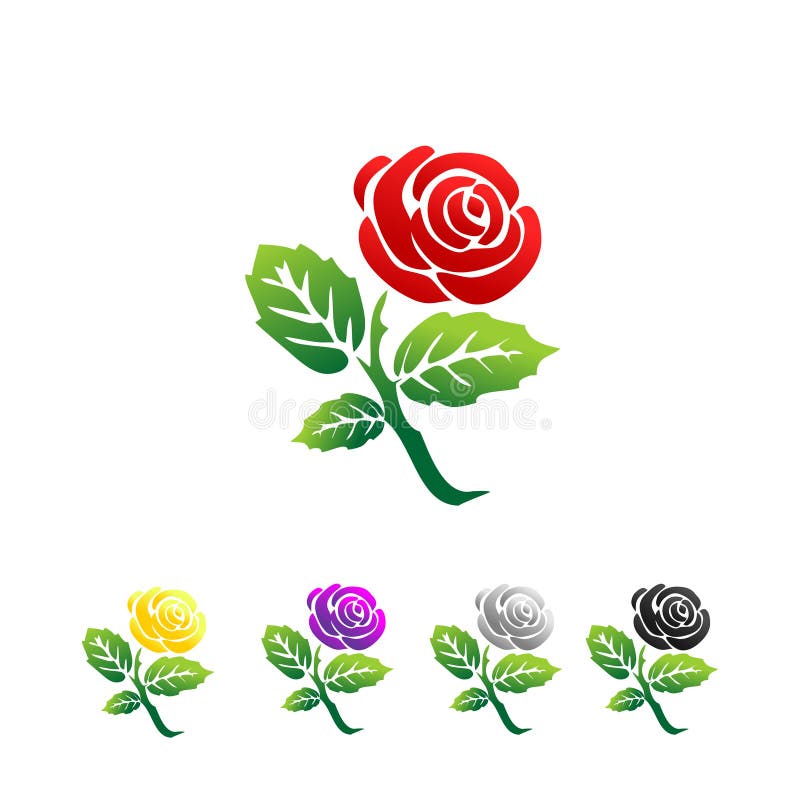 Rose illustration. stock vector. Illustration of abstract - 57467021