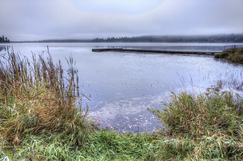 Rose Lake in Idaho. stock photo. Image of dock, natural - 34660328
