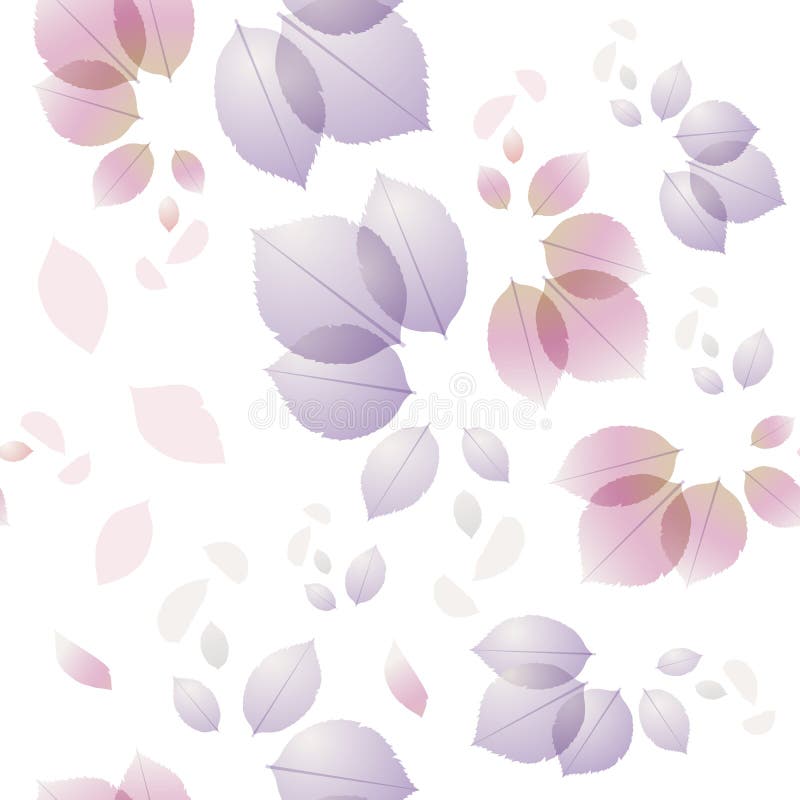 Rose Leaves Pattern Background. Stock Vector - Illustration of style ...