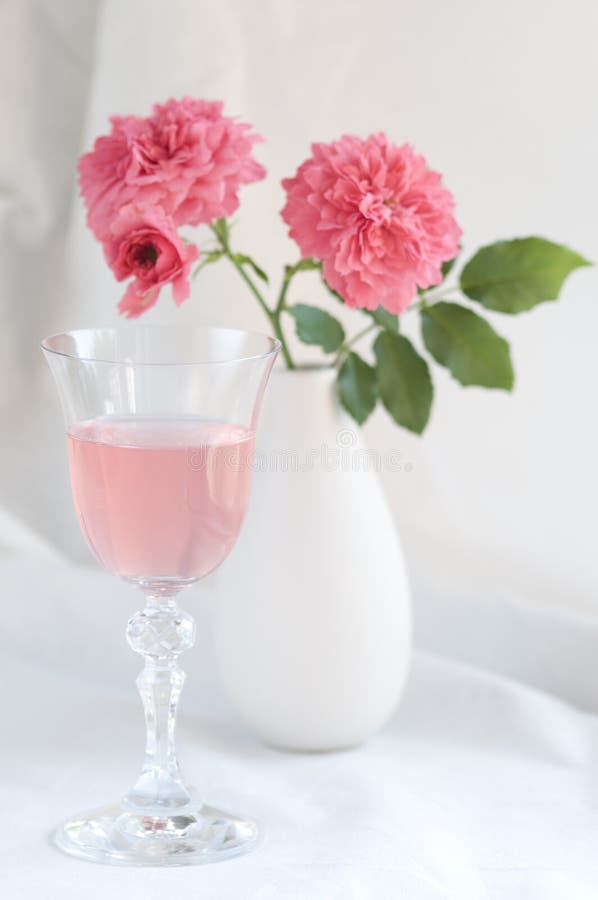 Rose liqueur stock image. Image of drink, flower, liquor - 17110831