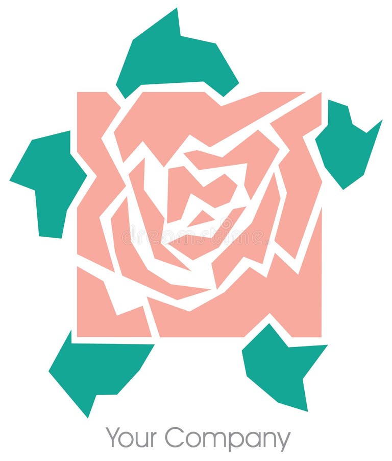 Geometric Rose Logo Stock Illustrations – 5,403 Geometric Rose Logo ...