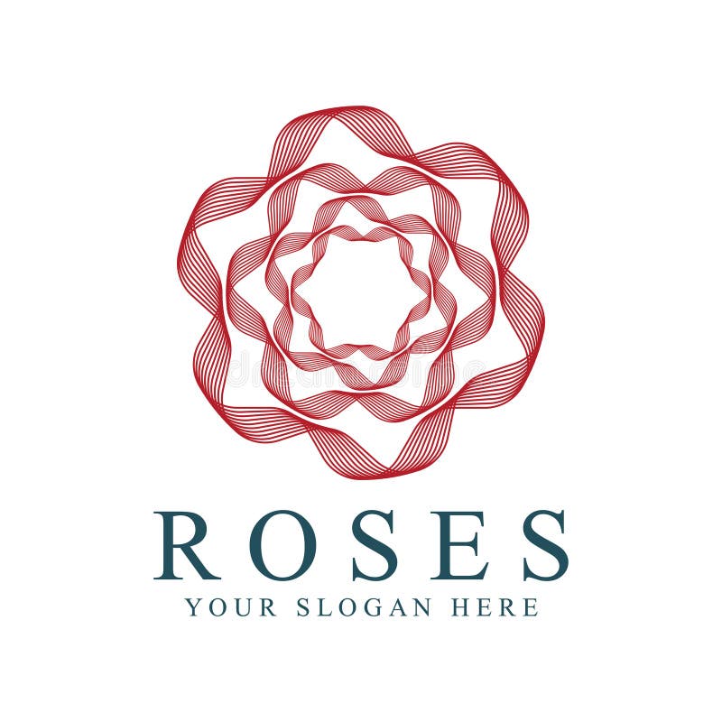 Rose logo illustration stock vector. Illustration of stone - 280140055