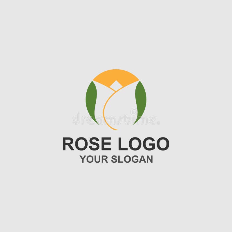 Rose Logo Template stock illustration. Illustration of abstract - 166734596