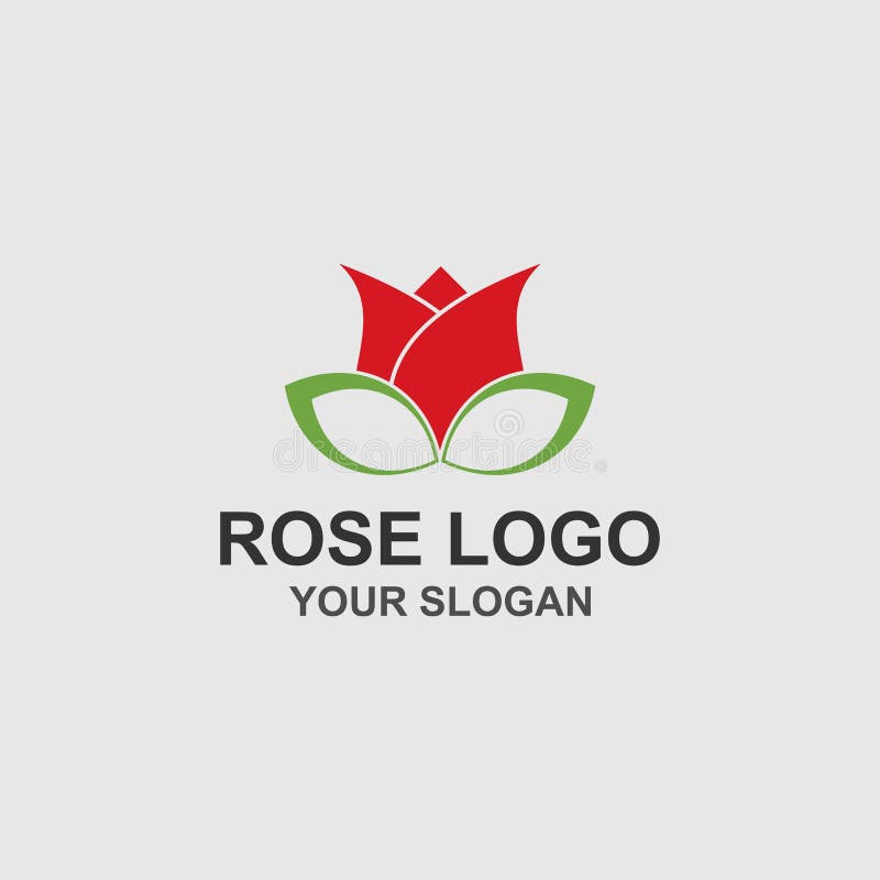 Rose Logo Template stock illustration. Illustration of abstract - 166734738