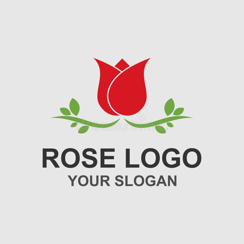 Rose Logo Template stock illustration. Illustration of natural - 166734941