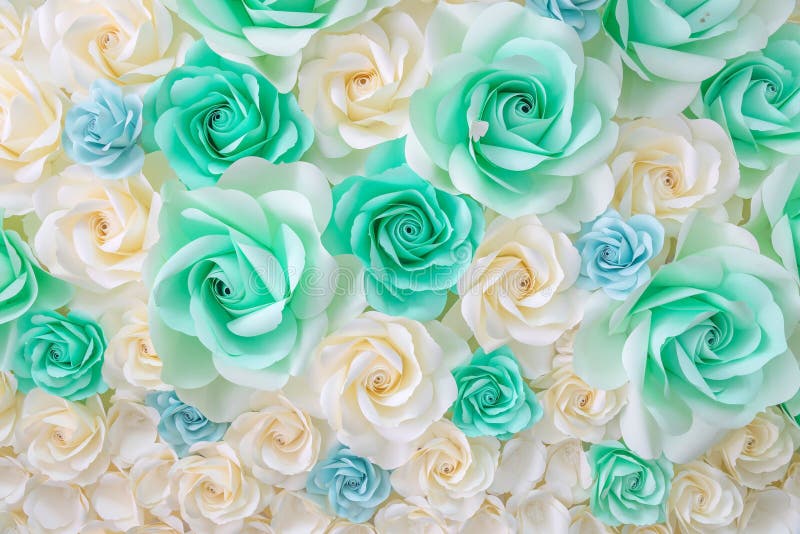 Rose Made from Paper Abstract for Background Stock Photo - Image of ...