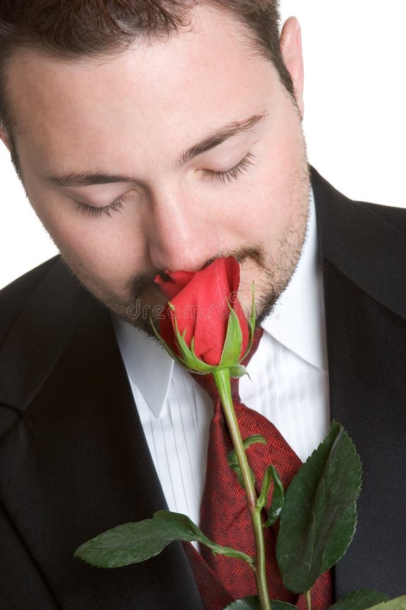 Rose Man stock image. Image of handsome, adult, tuxedo - 2299769