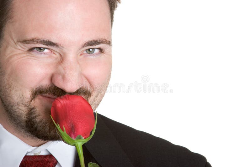 Romantic Rose Man stock image. Image of rose, tuxedo, people - 2679603