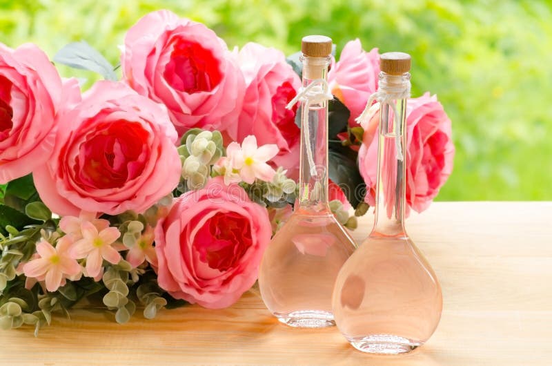 Rose oil stock image. Image of green, pink, rose, aromatherepy - 43777545