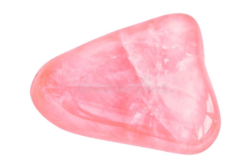 Rose (pale Pink) Quartz Gemstone Stock Photo - Image of isolated ...