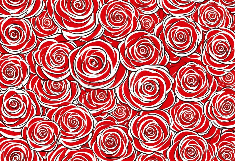 Rose Pattern Backgrounds in Abstract Style Stock Photo - Image of ...