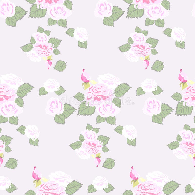 Rose pattern stock vector. Illustration of texture, decorative - 42273954