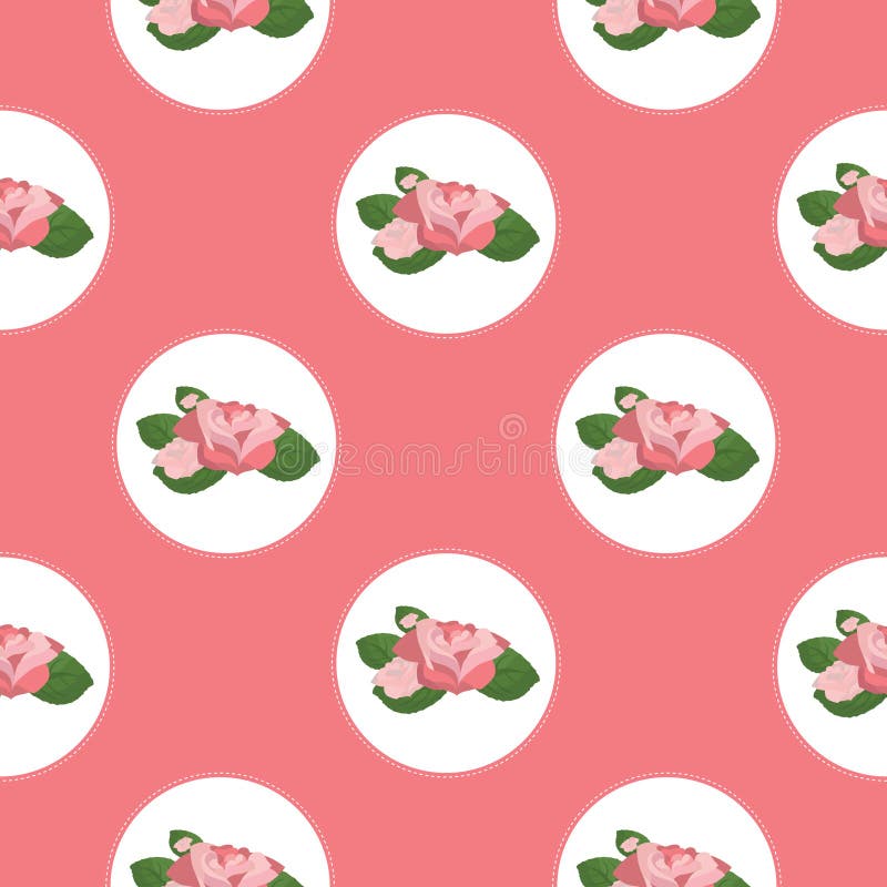 Rose Pattern. Vector Illustration Decorative Design Stock Vector ...