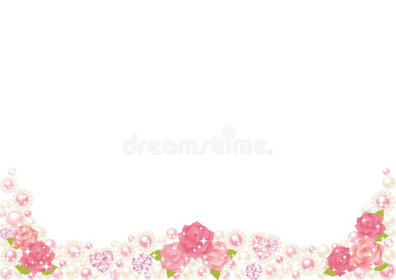 Rose Border / Wedding Invitation Stock Vector - Illustration of ...