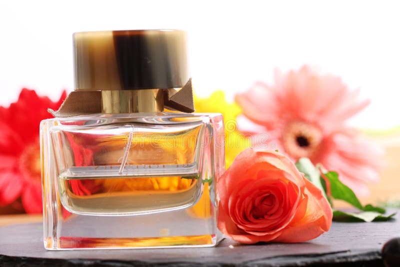 Rose perfume stock image. Image of natural, blossom - 111128753