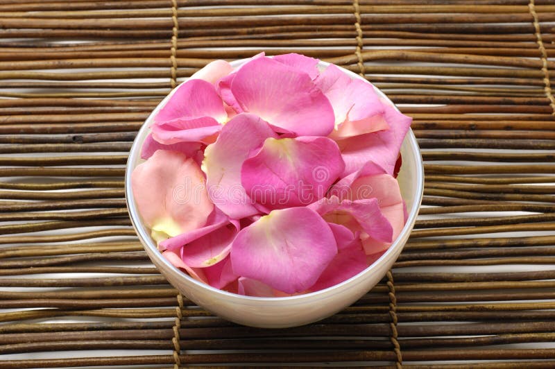 Rose petal stock image. Image of aromatherapy, bamboo - 11410903