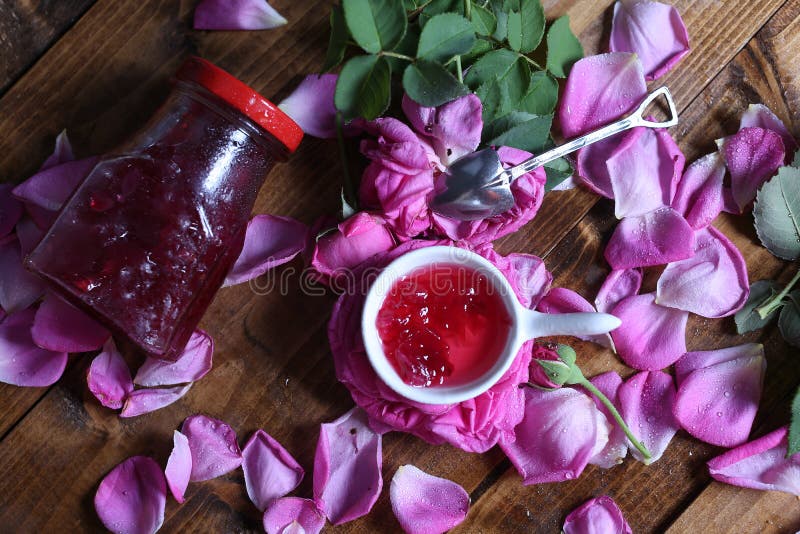 Rose Petal Jam stock photo. Image of food, recipe, romance - 78623306