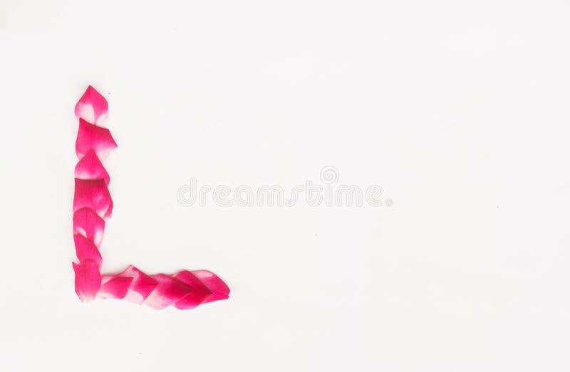 Rose Petal Letter L Background Image, Rose Petal Letters, Alphabet ...