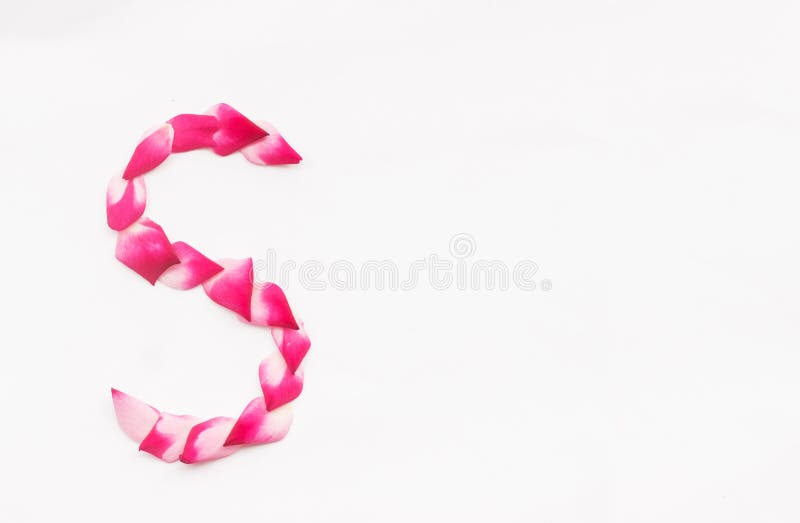 Rose Petal Letter S Background Image, Rose Petal Letters, Alphabet ...