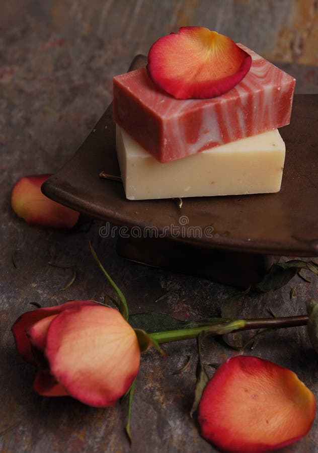 Rose Petal Soap stock image. Image of romantic, soap, natural - 455867