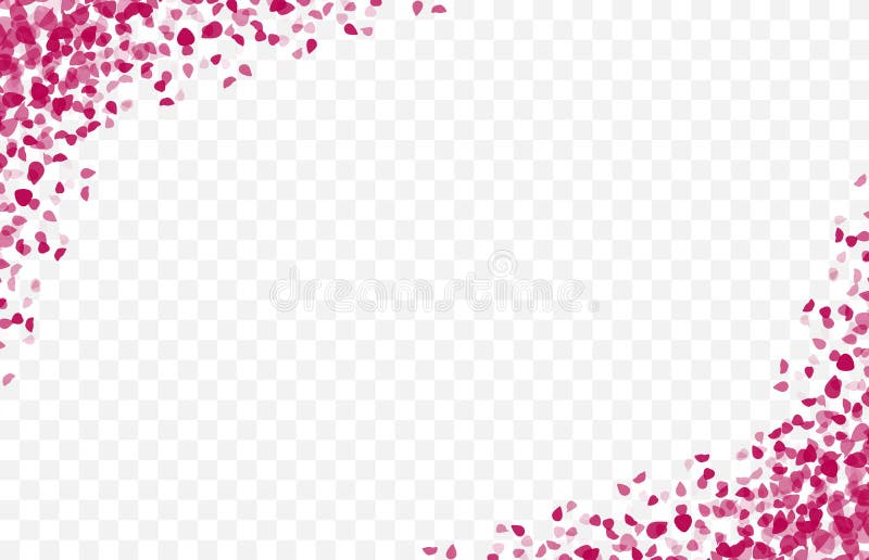 Rose Petals Frame, Border for Decorations, and Card Stock Vector ...
