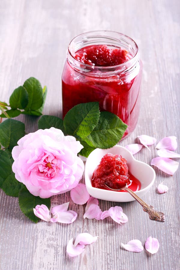 Rose petals homemade jam stock image. Image of homemade - 93729361