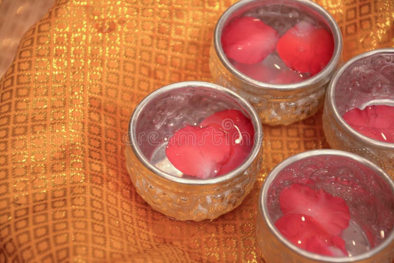 Rose petals on water , stock photo. Image of decoration - 38761412