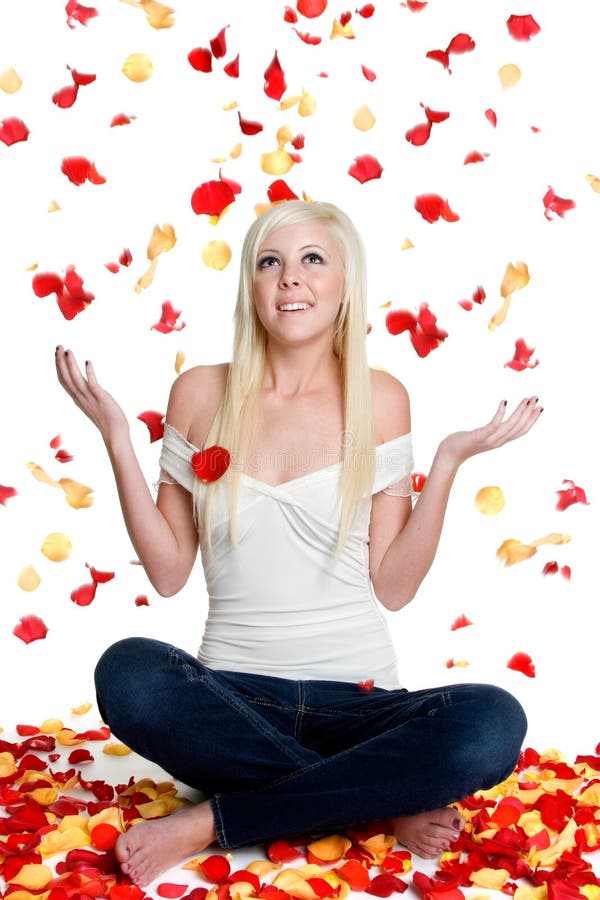 8+ Woman falling rose petals Free Stock Photos - StockFreeImages