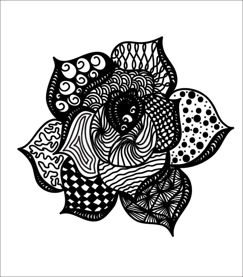 Zentangle Rose