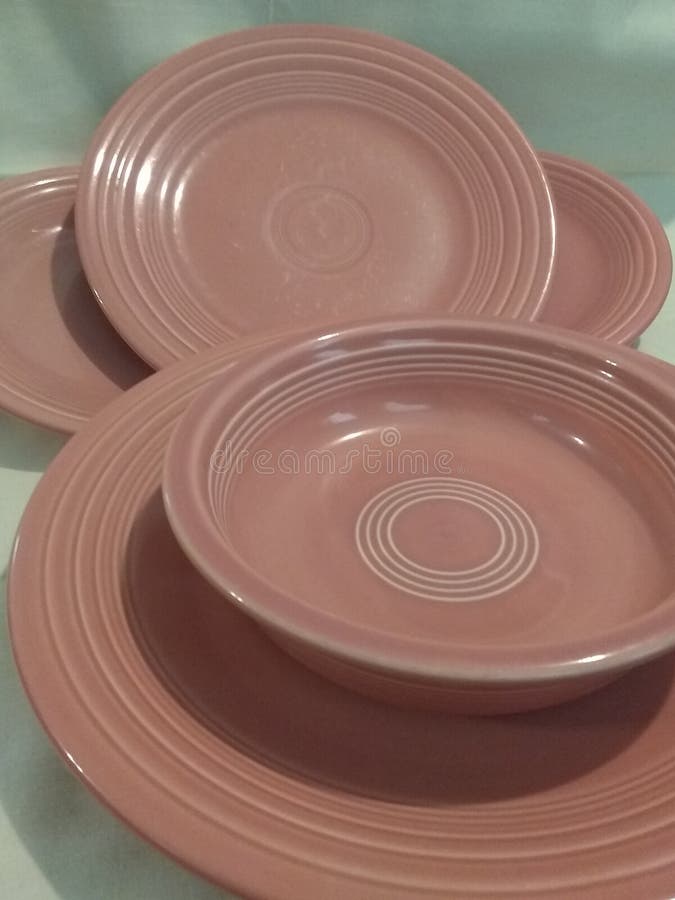 Rose Plates stock photo. Image of shiny, matching, collection - 151396938