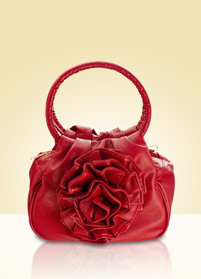 Rose purse stock image. Image of rose, leather, lovely - 18923413