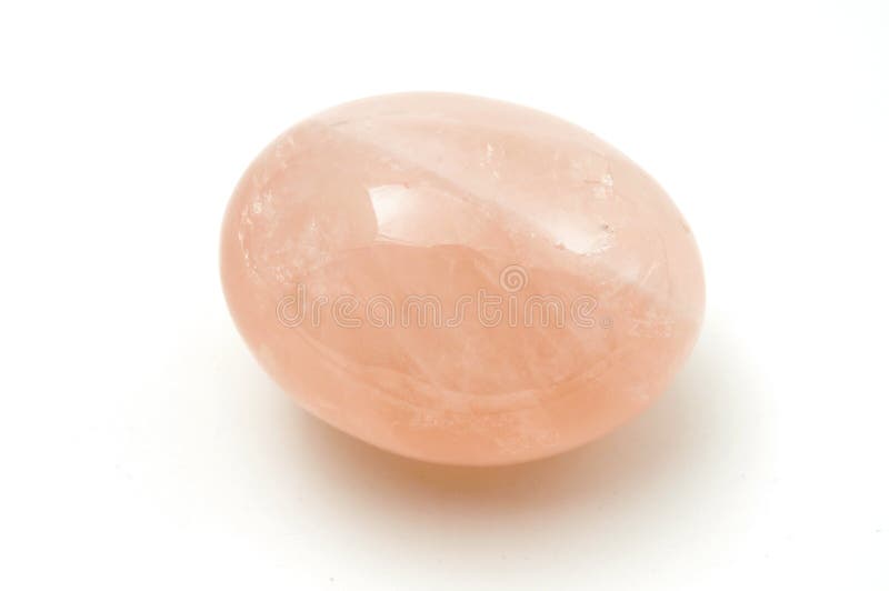 Rose (pale Pink) Quartz Gemstone Stock Photo - Image of isolated ...