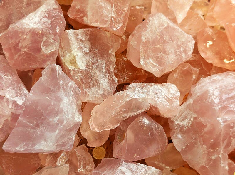 Rose Quartz Mineral Texture Stock Image - Image of mineral, background ...