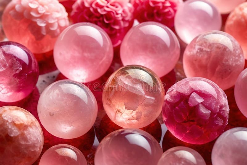 Rose Quartz, Pink Crystal Gemstones, Pattern Texture Background ...