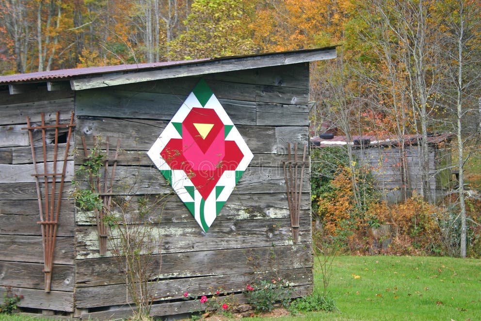Rose Quilt Block stock photo. Image of craft, barn, bloom - 27559282